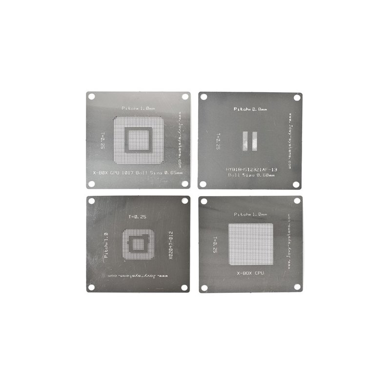 BGA Reballing Stencils for XBox 360 Jovy Systems JV-RMX - ToolBoom